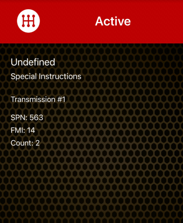 FAULT CODE SPN 563 FMI 14 Trucking